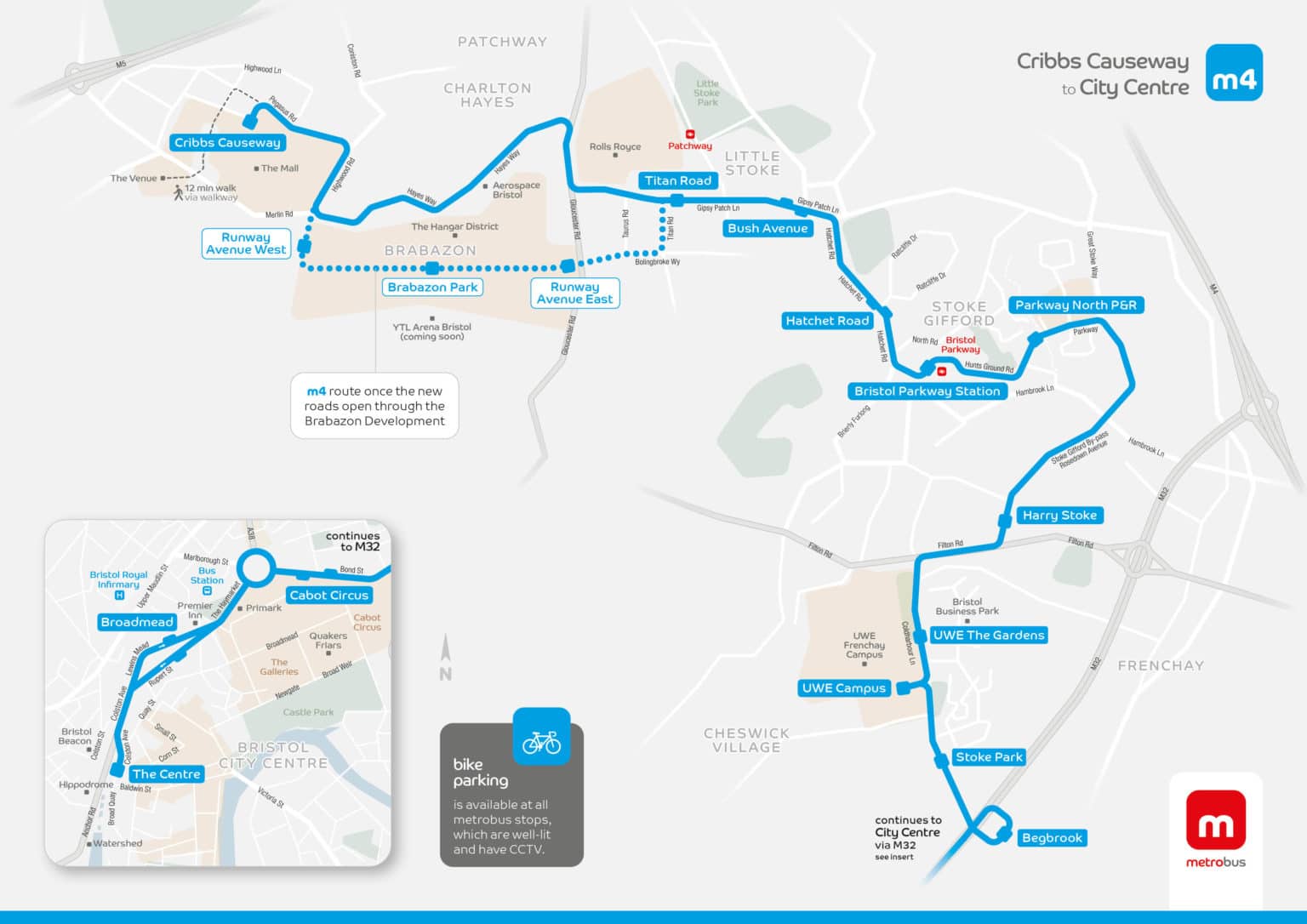 m4: Cribbs Causeway to City Centre - WEST