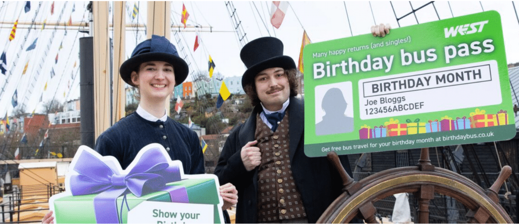Birthday buses are back: free travel and new offers - WEST