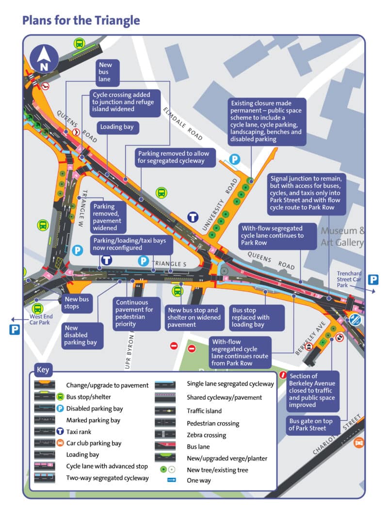 Improvements to the number 2 bus route (A37/A4018) - WEST