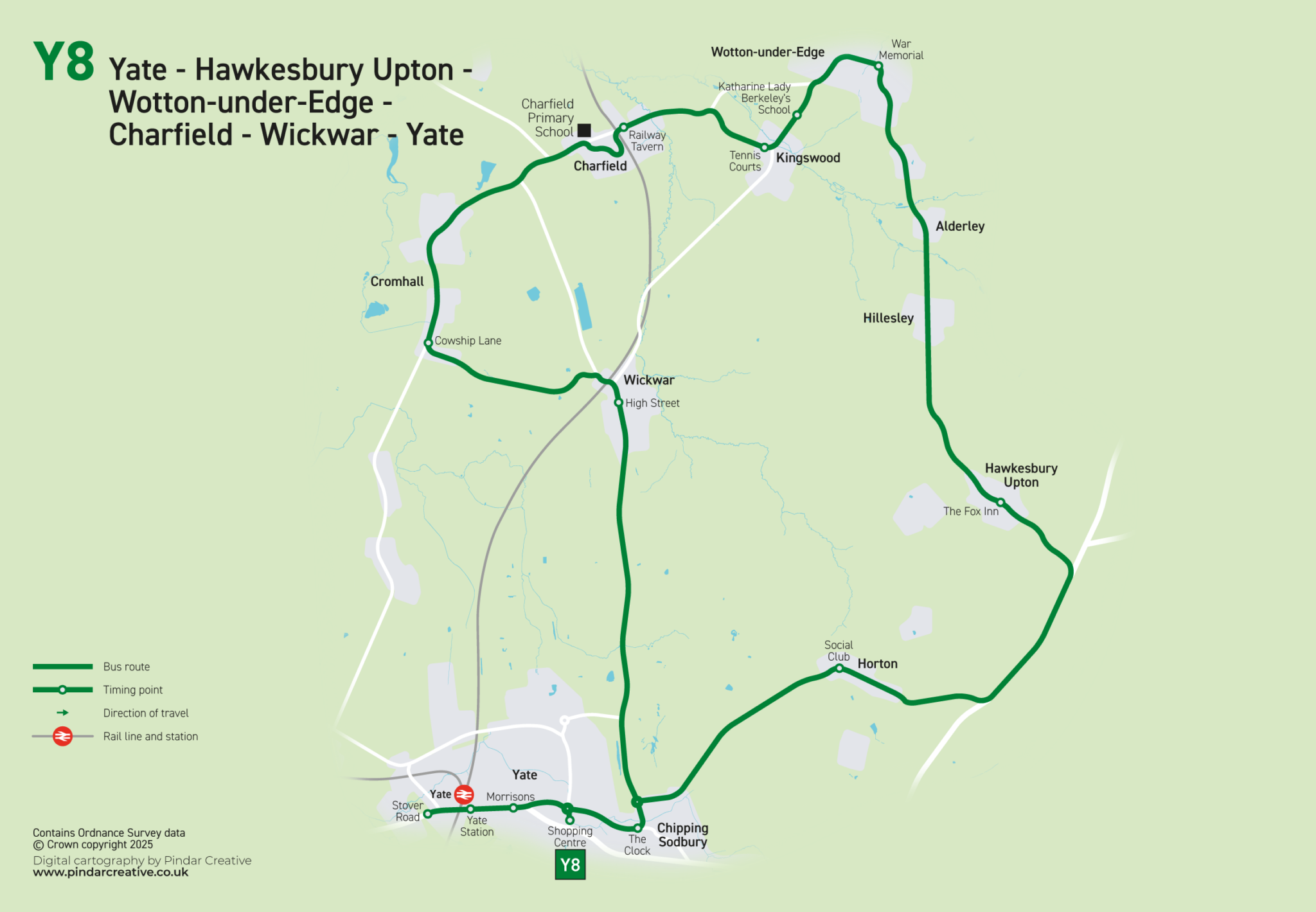 Y8: Yate to Wotton-under-Edge - WEST